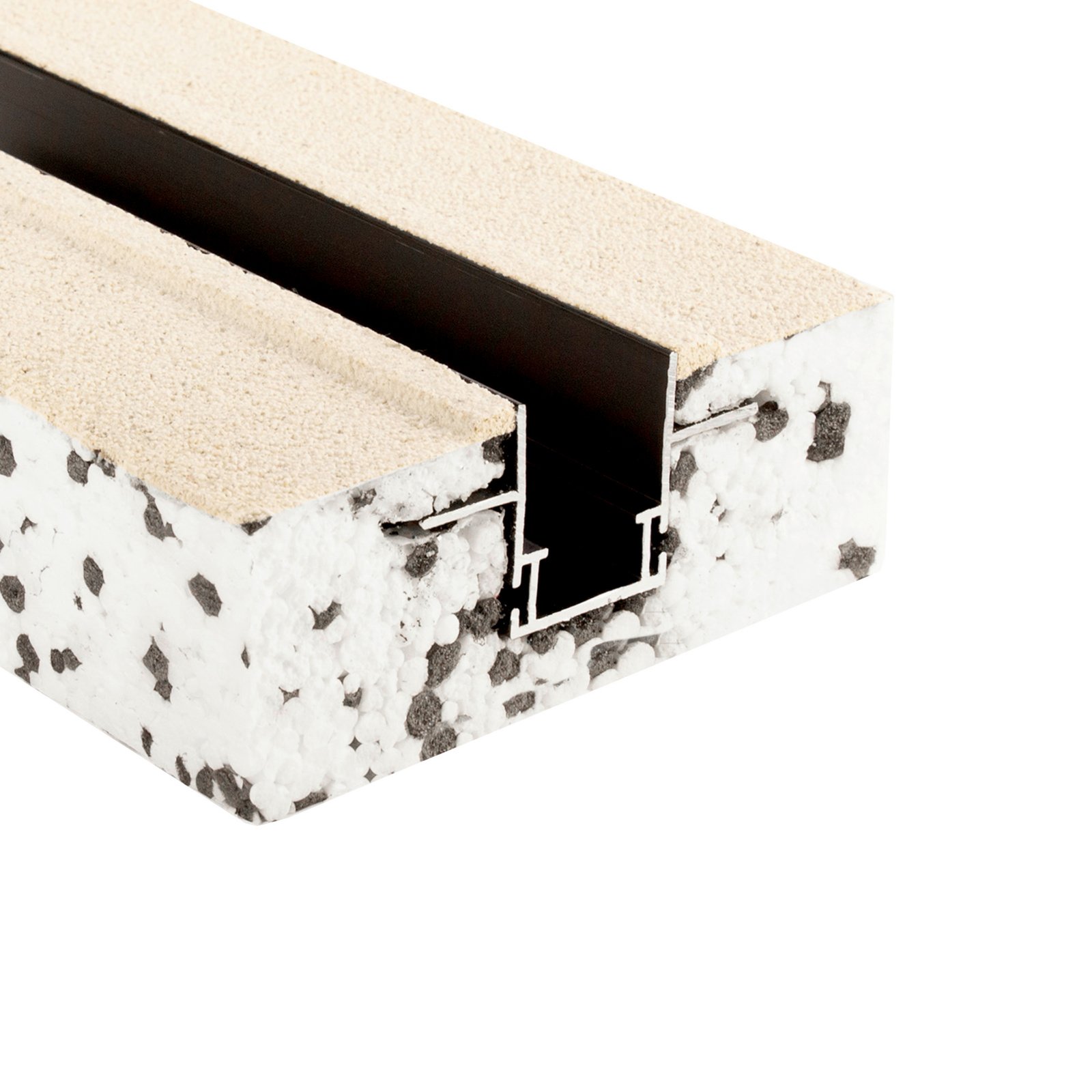 Combo Dämmung Montageprofil 2m, schwarz, EPS --> ELS-Licht Ihr Spezialist für professionelle ...