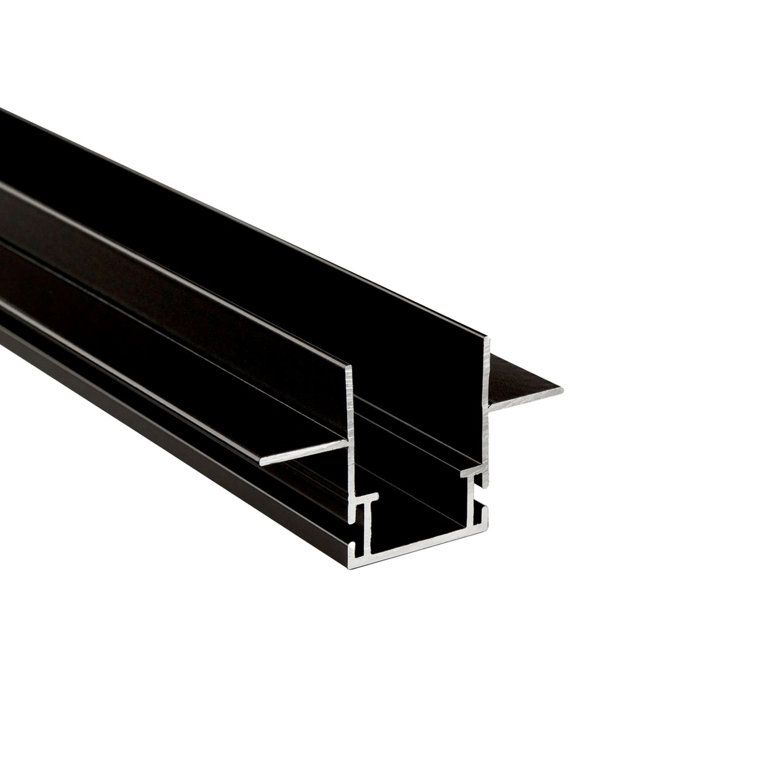Combo Einbau Montageprofil mit Flügel 13mm, 3m schwarz --> ELS-Licht Ihr Spezialist für ...