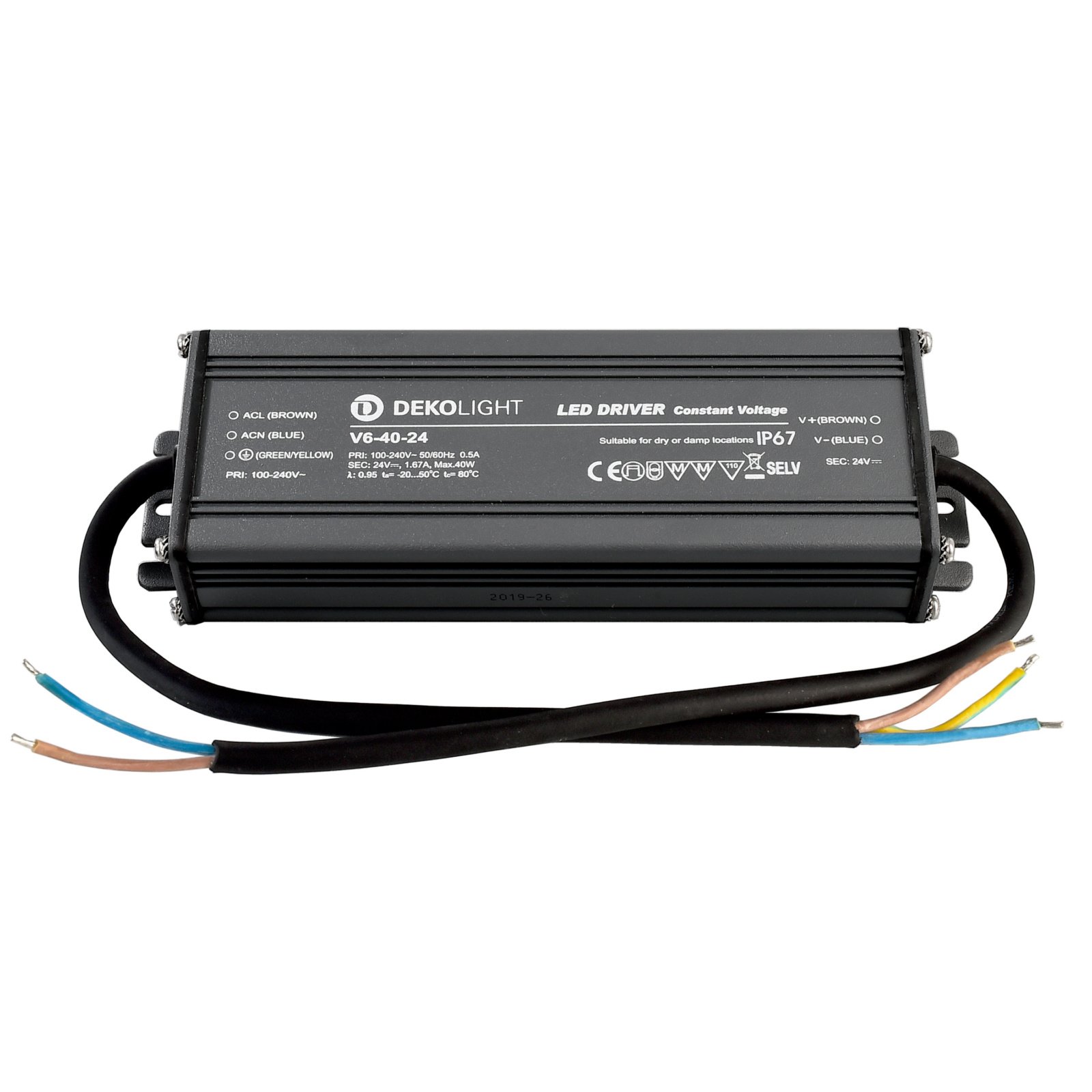 Netzgerät IP67 (CV, DC) V6 24V, 40-320W, 100-240V/AC --> ELS-Licht Ihr Spezialist für ...