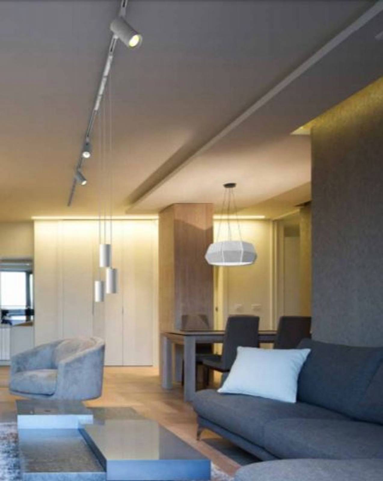 Pendelleuchte 2-Phasen-Schienensystem DARK NIGHT XS 17W